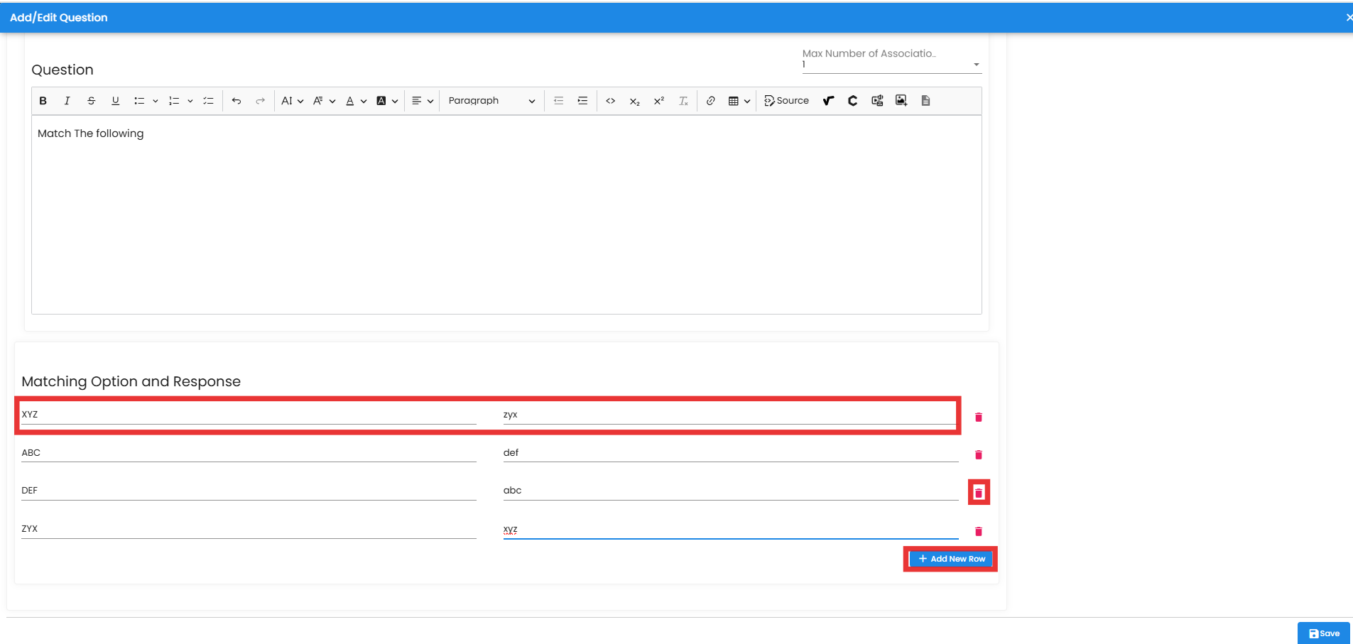 How Do I Create Match The Following Questions? – FocalPoint Education
