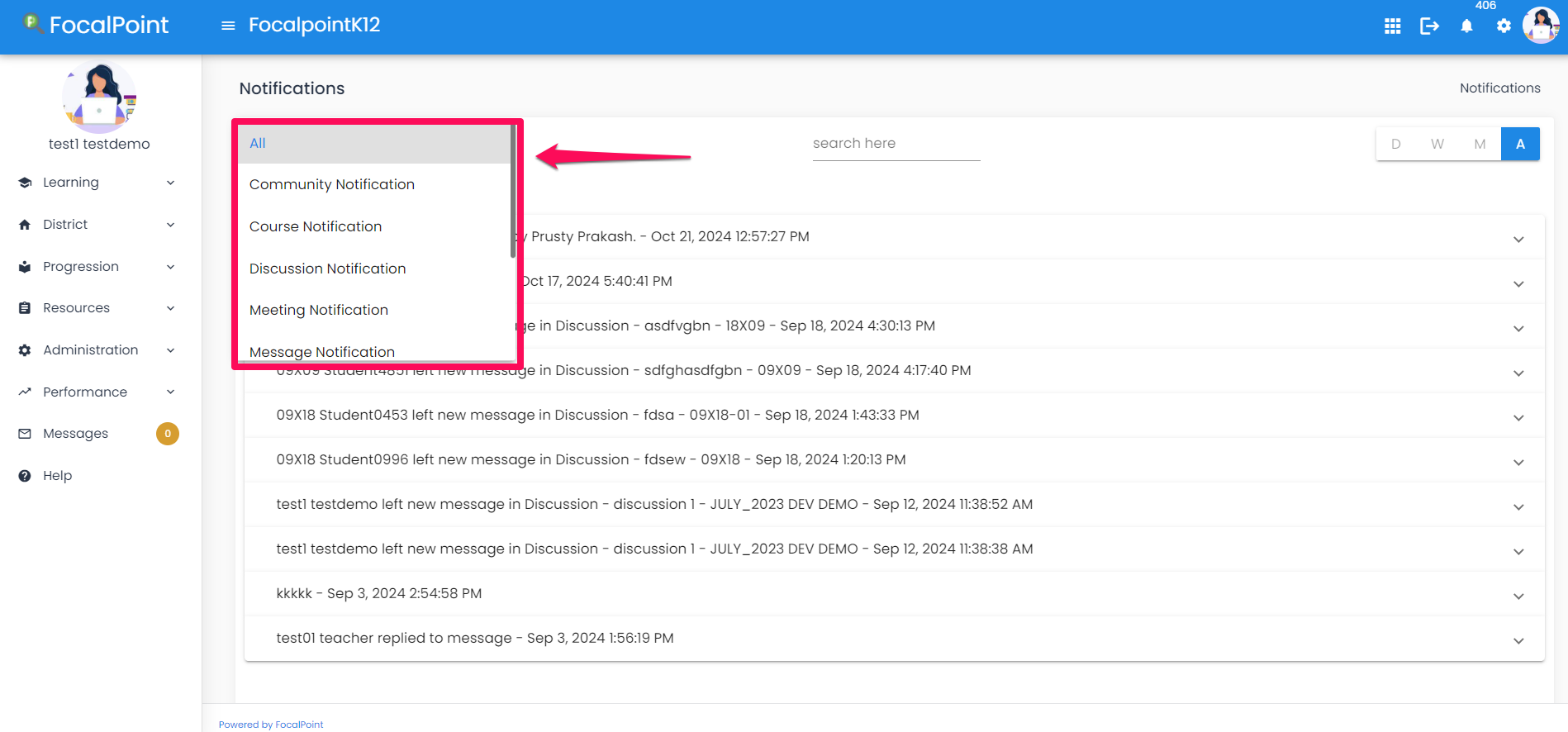 Menu Toolbar: Apps, Logout, Notifications, Settings & My Profile ...