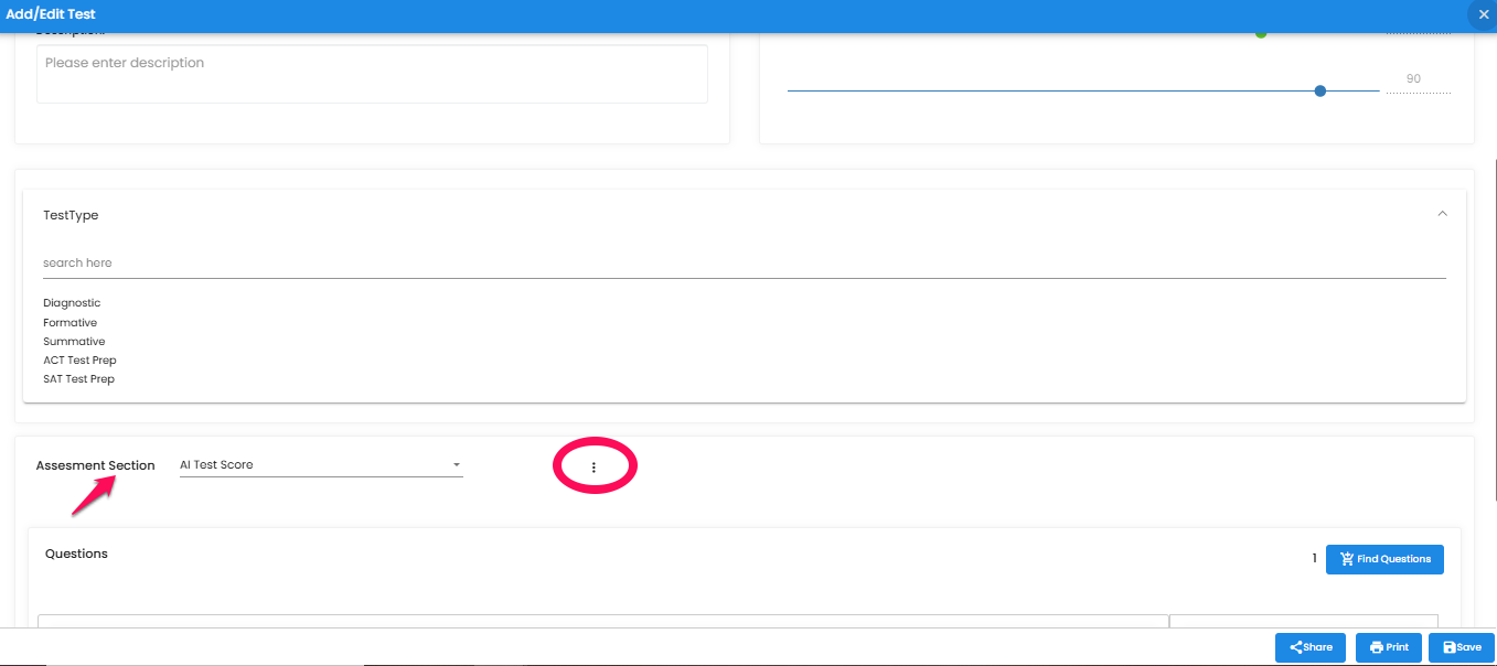 How to edit the assessment section name? – FocalPoint Education